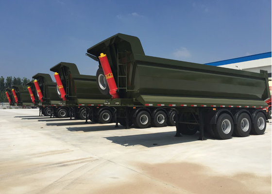 CIMC U shape semi dump trailer transport bulk cargo tipper trailer U shape with the capacity of 30 CBM