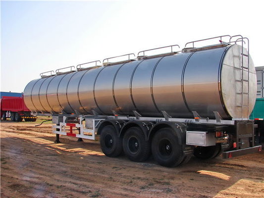 Low price tri-axle 45000 litres CIMC fuel tank semi trailer with several compartments