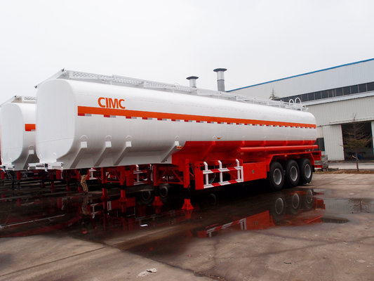 CIMC fuel tanker truck capacity tank truck service milk tanker trailer for export