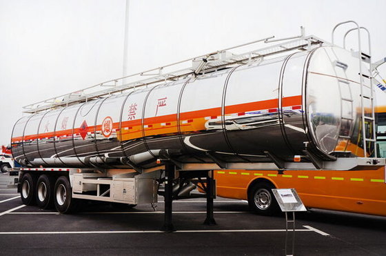 CIMC New heavy duty truck aluminum fuel tank trailer High quality aluminum fuel tank truck