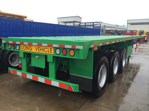 multi axel trailer 40 tons capacity 20 foot flatbed trailer for sale  - CIMC VEHICLE