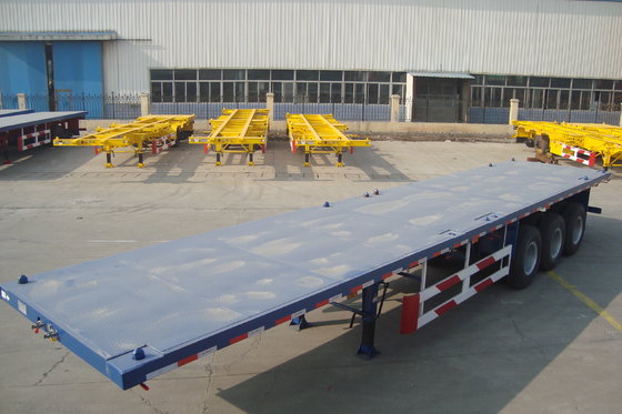 tri-axle trailer flatbed container semi trailer with twist locks - CIMC VEHICLE