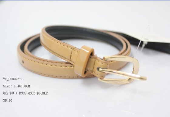 Dress PU Belts For Women width 1.3cm - 1.5cm , OEM and ODM for  trousers and pants