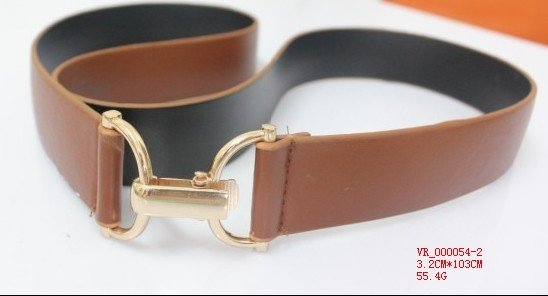 Wide 3.2cm rose gold Buckle Cloth Belts For Women skirt / lady’s dress / trousers