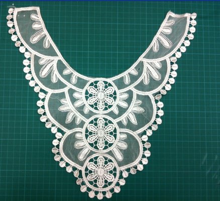Embroidery mesh cotton collar ,Customized crochet lace collar