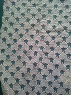 Water Soluble embroidered organza Lace Fabric width 125cm with heart pattern