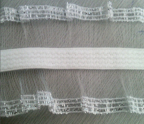 Woven Elastic Webbing for clothing with special sides with waterproof poly bag packing