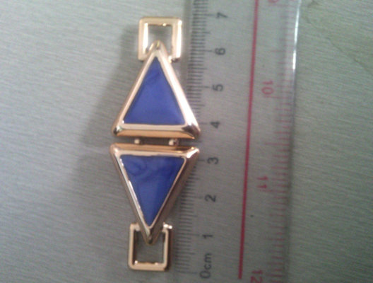Fashion blue and gold ABS Cloth Belt Buckle , 7cm cool belt buckles