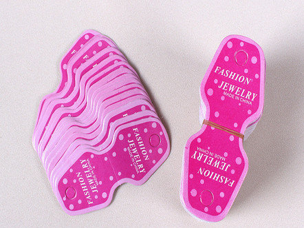 Waterproof Printing Paper Custom Clothing Hang Tags / Label with permanent adhesive