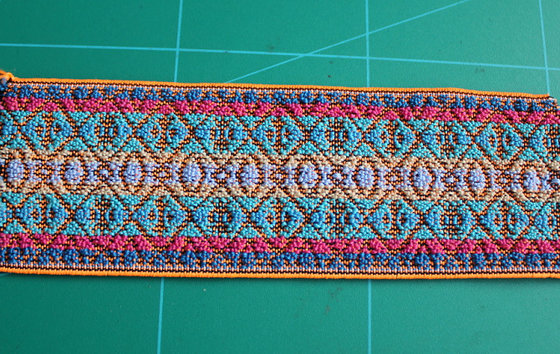 Fancy Colorized Woven Elastic Webbing 5cm Nylon / Spandex For Garment