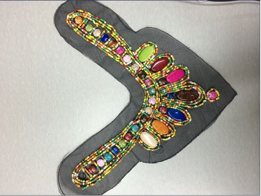 Mutil Colours Pearls Beads Collar for Decorative Women Dress