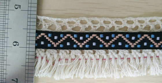 Garment Clothing Cotton Decorative Lace Trim Tape Mix with Tassel