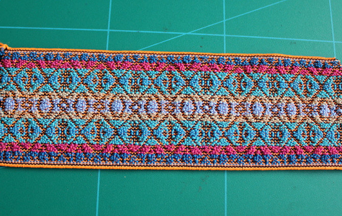 Fancy Colorized Woven Elastic Webbing 5cm Nylon / Spandex For Garment