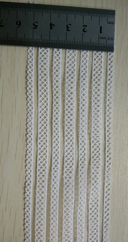 Spandex / Nylon  White Woven Elastic Webbing For Decoration