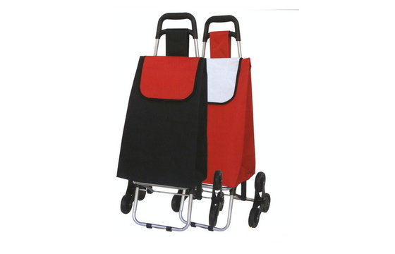 Customized market folding shopping bag with EVA wheels easy carrying