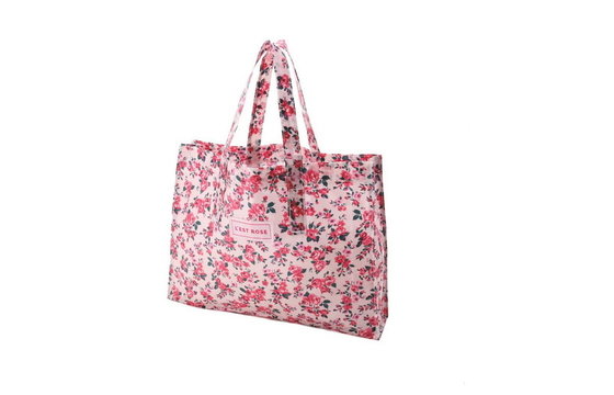 Large light weight Cloth shopping shoulder bag Floral patterned for girl