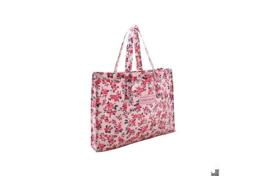 Large light weight Cloth shopping shoulder bag Floral patterned for girl