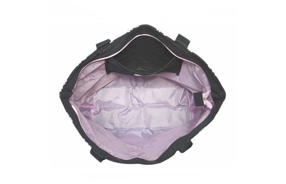 Women ' s Single shoulder retail Cloth shopping bag Black durable