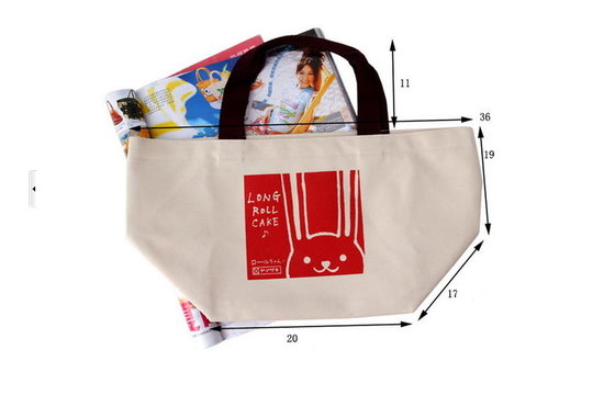 Customized lightweight advertizing Cloth Canvas Shopping Bag for supermarket
