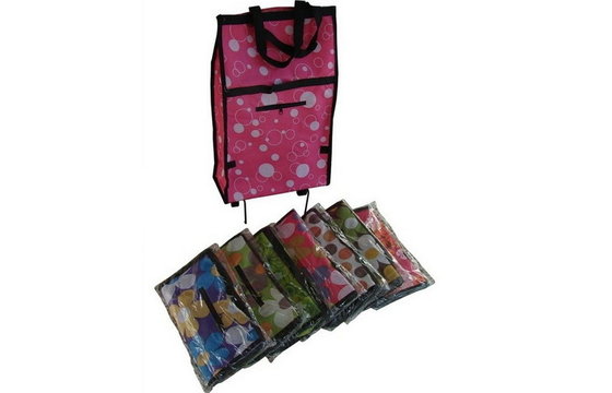 Environmental friendly foldable trolley shopping cart bags reusable customized