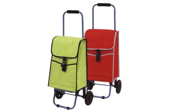 Commercial promotion enclosed wheeled shopping bags with heat printing