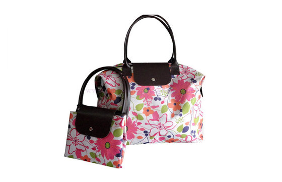 Logo - printing oxford shopping rolling tote bag for ladies , women shoulder handbag