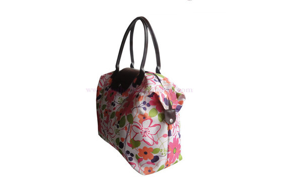 Logo - printing oxford shopping rolling tote bag for ladies , women shoulder handbag