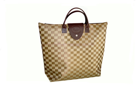 Reusable folding oxford tote bag for travelling with silk screen priting
