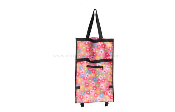Environmentally friendly Refusable foldable trolley shopping bag large