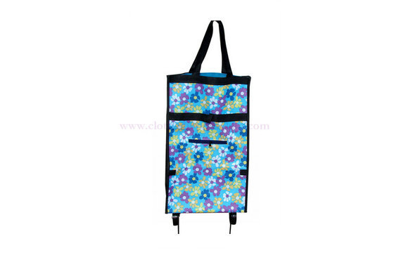 Environmentally friendly Refusable foldable trolley shopping bag large