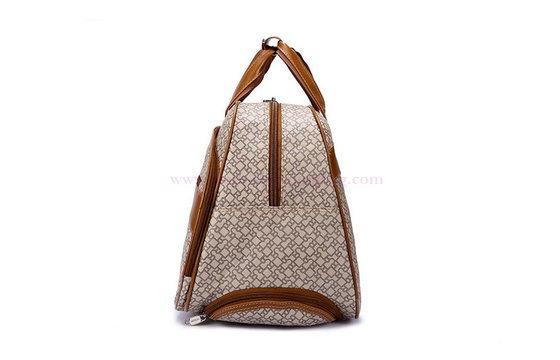 Fashionable duffel trolley travel business bag with smooth rolling wheels
