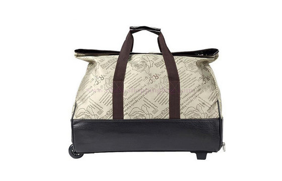 Cute pattern airplane duffel trolley travel bag , Large internal capacity
