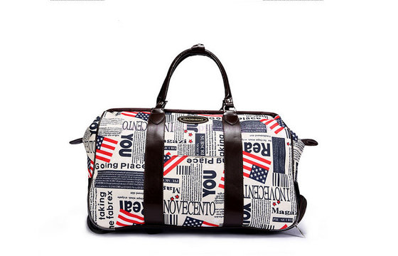 Modern Cute 20 inch trolley roller luggage bags with cartoon pattern