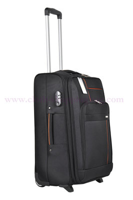 Customized trolley travel bag wheeled luggage with coded lock