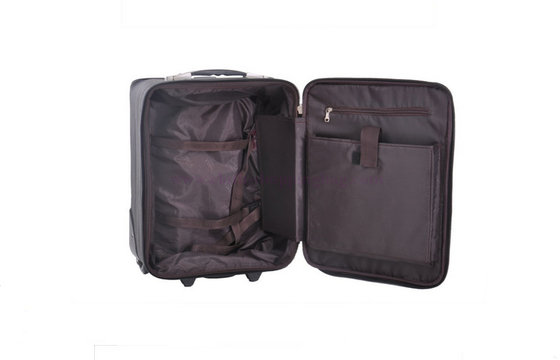 Customized 20 inch cloth travel bags , trolley business luggage suitcase