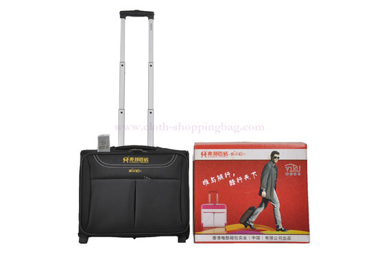 Durable 17 inch 1680D 600D roller gear bag black  , travel luggage sets