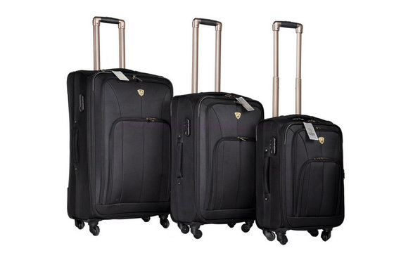 Promotional lightweight roller duffel luggage set bags with EVA 4 spinners