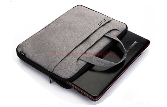 14'' business nylon laptop bag for man with thicken padded compartment