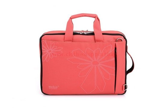 Functional dedicate large 14'' nylon laptop bag with two carrying handles