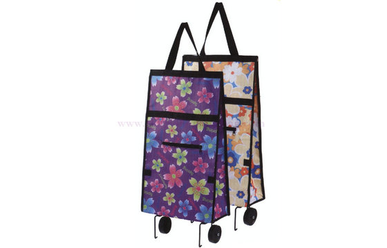 Humanized single shoulder foldable trolley shopping bag Eco - friendly
