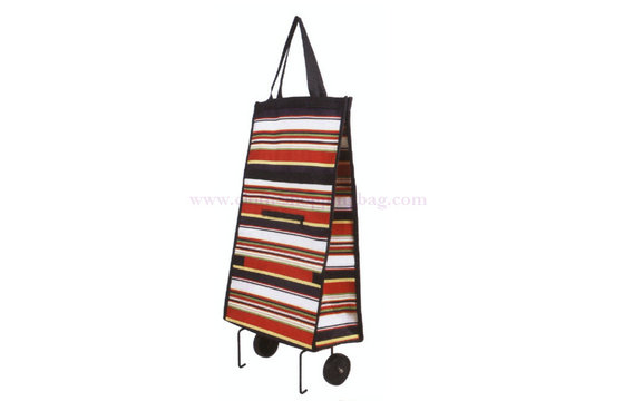 Humanized single shoulder foldable trolley shopping bag Eco - friendly