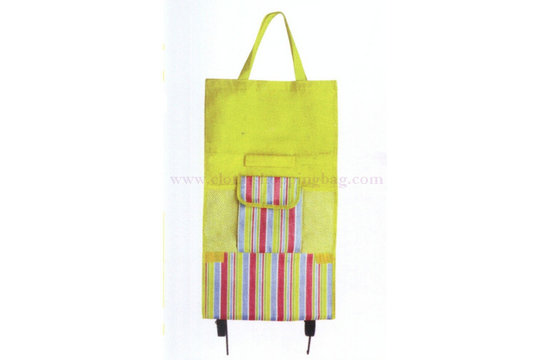 Humanized single shoulder foldable trolley shopping bag Eco - friendly