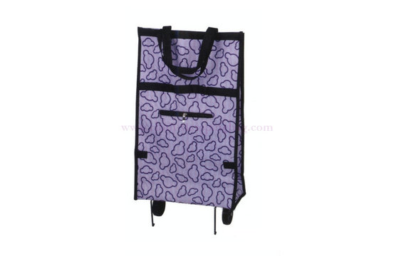 Humanized single shoulder foldable trolley shopping bag Eco - friendly