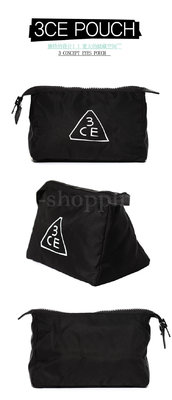 Black large cosmetic case for travel , personalized cosmetic bags
