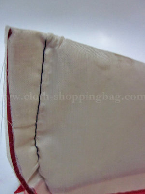 Red blue brown oxford fabric travel cosmetic bag with sequins outside