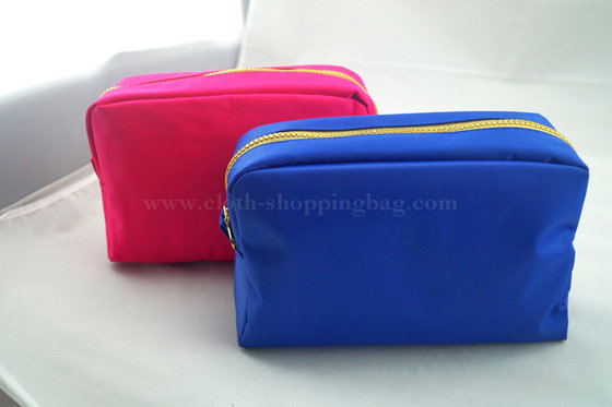 Blue rectangle travel cosmetic makeup bag for Counter souvenirs promotion