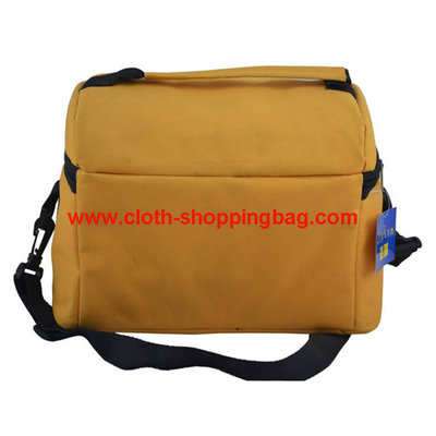 Durable polyester fabric travel cooler bag with safety lining