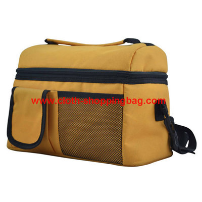 Durable polyester fabric travel cooler bag with safety lining