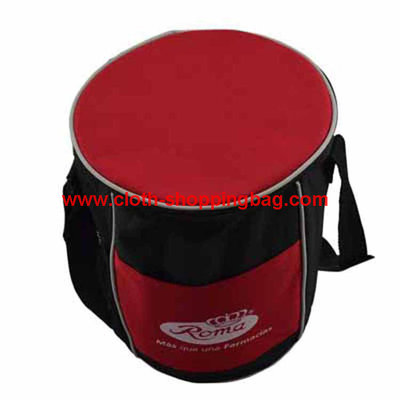 Red durable travel cooler beach bag top lunch box for office