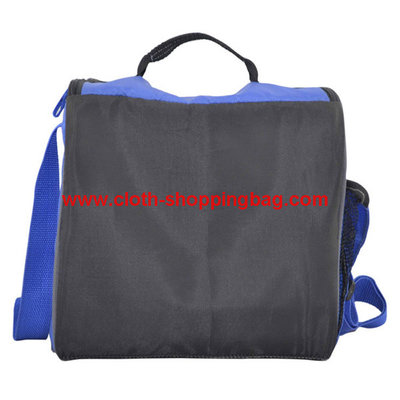 Customized blue durable lunch tote bag drinks carrier for outdoors